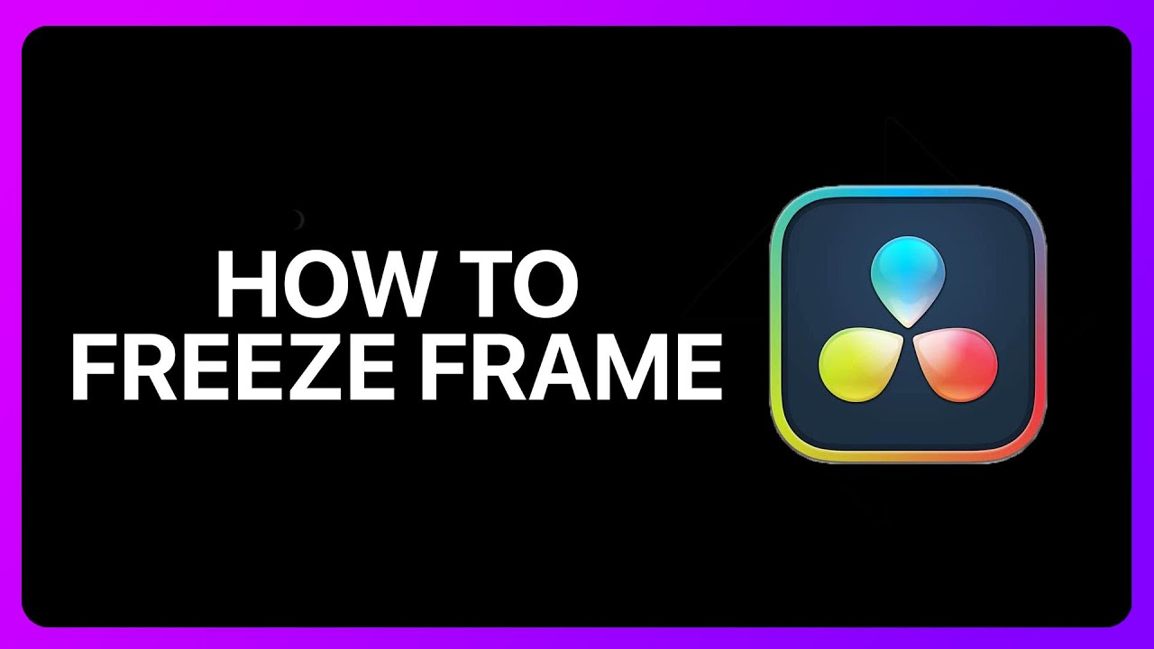 How To Freeze Frame In Davinci Resolve Tutorial - YouTube