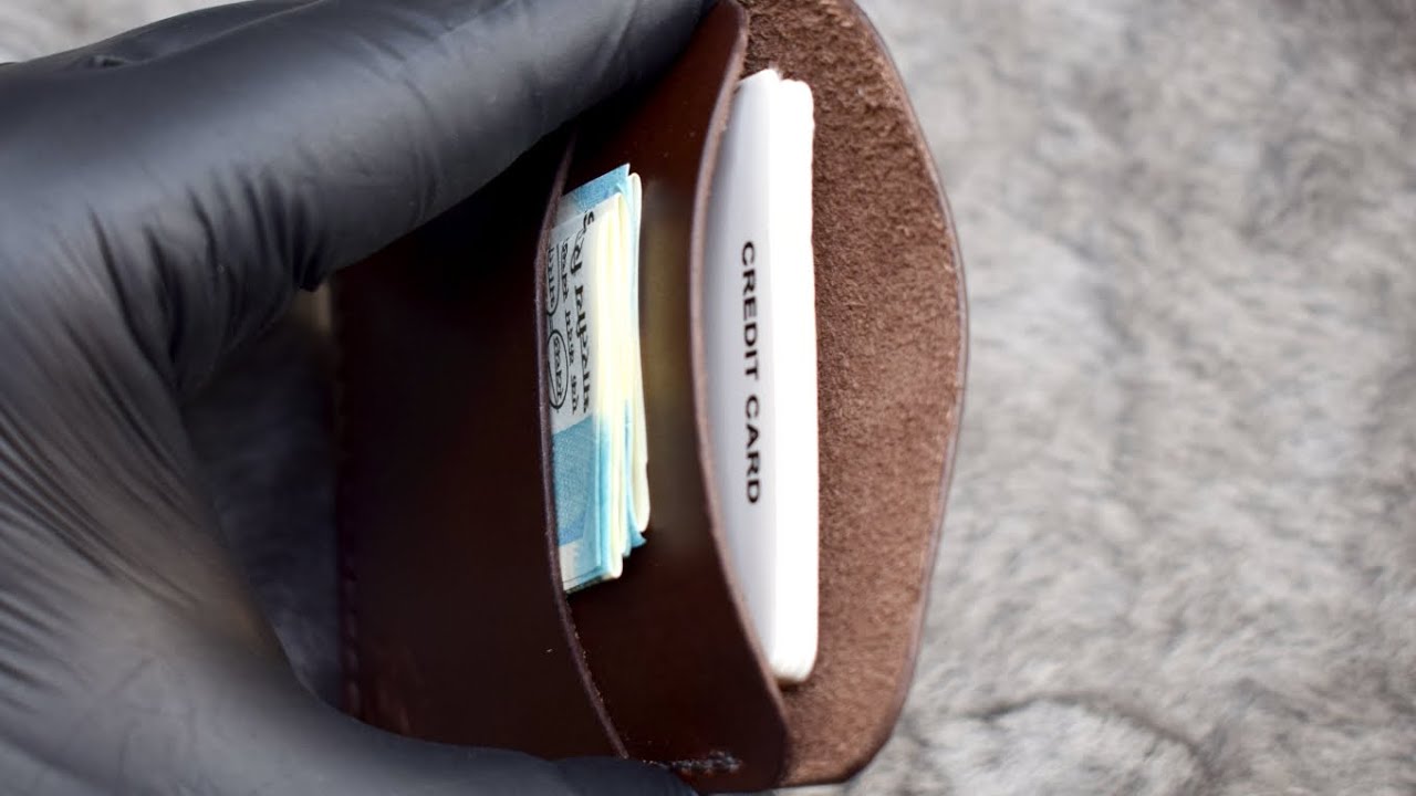 Handcrafted 2-Slot Card Wallet | Premium Vegetable-Tanned Leather ...