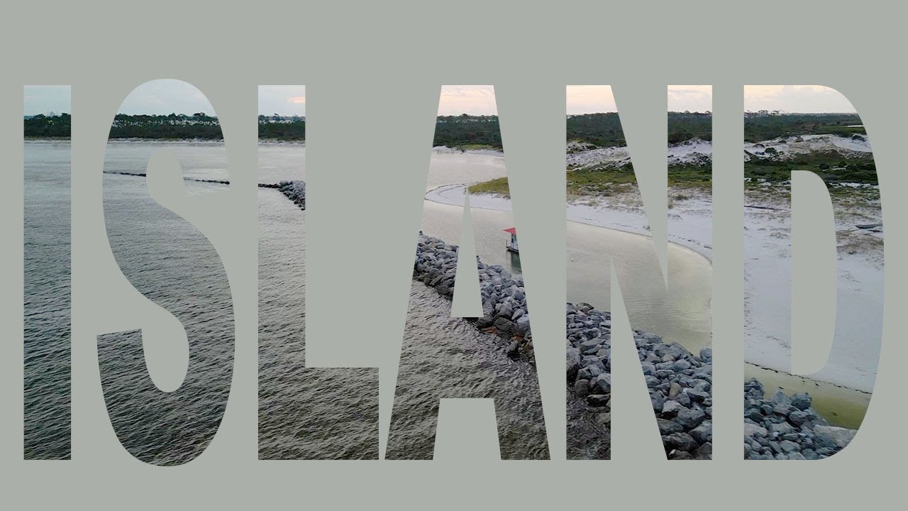 15 second Reel 4K MINI3P 1075 Aerial view of Shell Island and the Grand ...