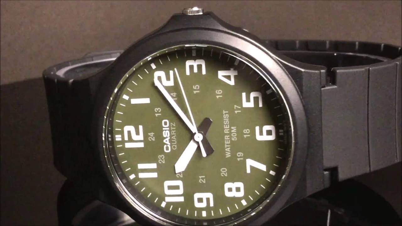 CASIO STANDARD MENS チープカシオ腕時計メンズ MW-240-3B 平行輸入品 - YouTube