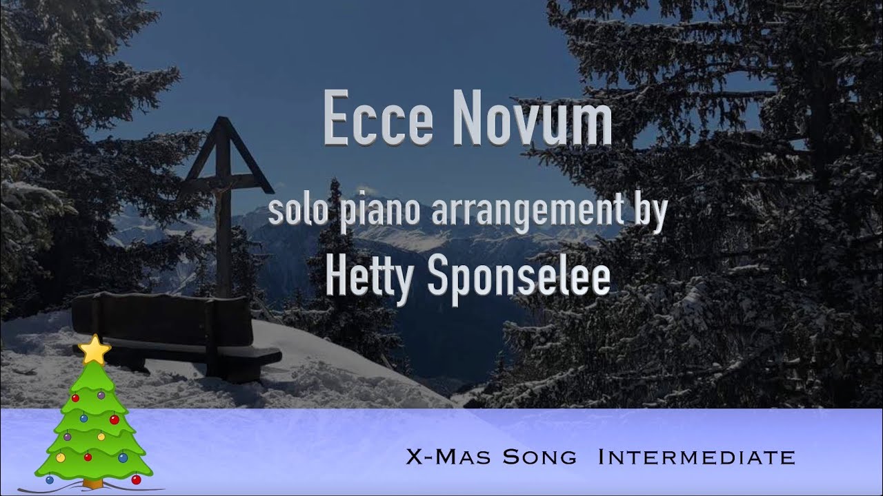'Ecce Novum' - Ola Gjeilo, solo piano arrangement for PianoTunes - YouTube