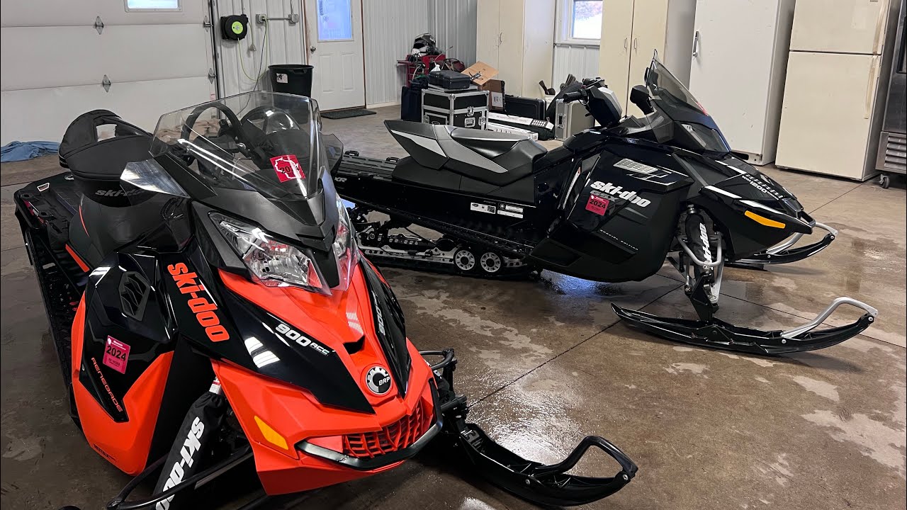 Ski Doo 900 ACE vs 1200 4 Tec Comparison Review - YouTube
