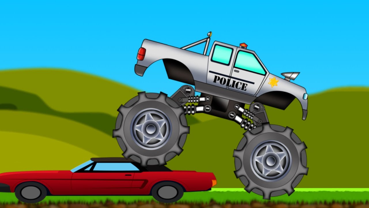 Monster Truck | Stunts | Videos For Kids | Children's Games - YouTube