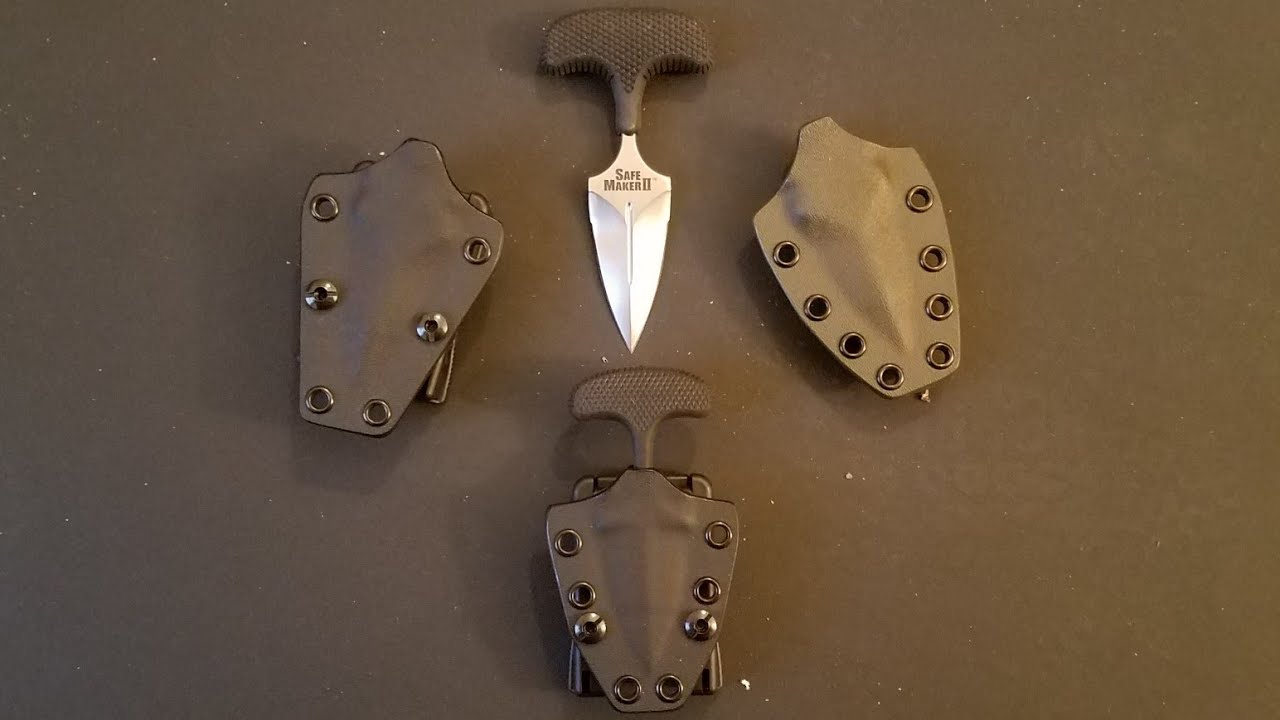 Cold Steel Safe Maker II and Urban Edge Kydex Sheaths - YouTube