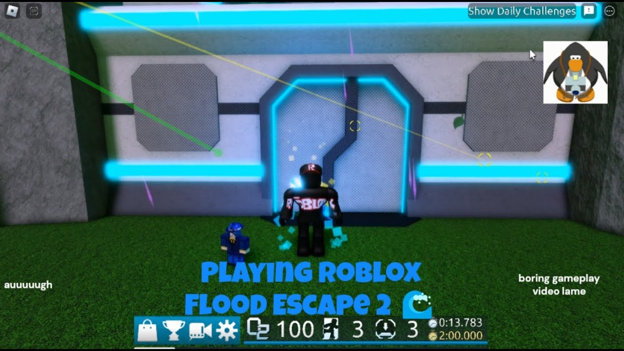 Playing Roblox Flood Escape 2 🌊 - YouTube