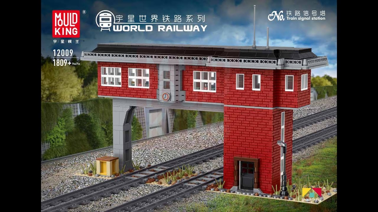 Mould King 12009 Building Instructions, World Railway Train signal ...