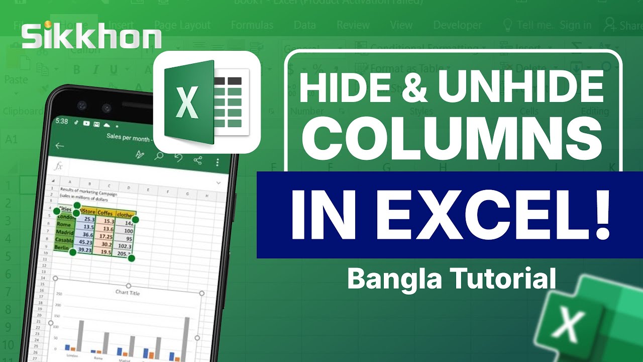How to Hide or Unhide Columns and Rows in Excel | Excel Bangla Tutorial ...