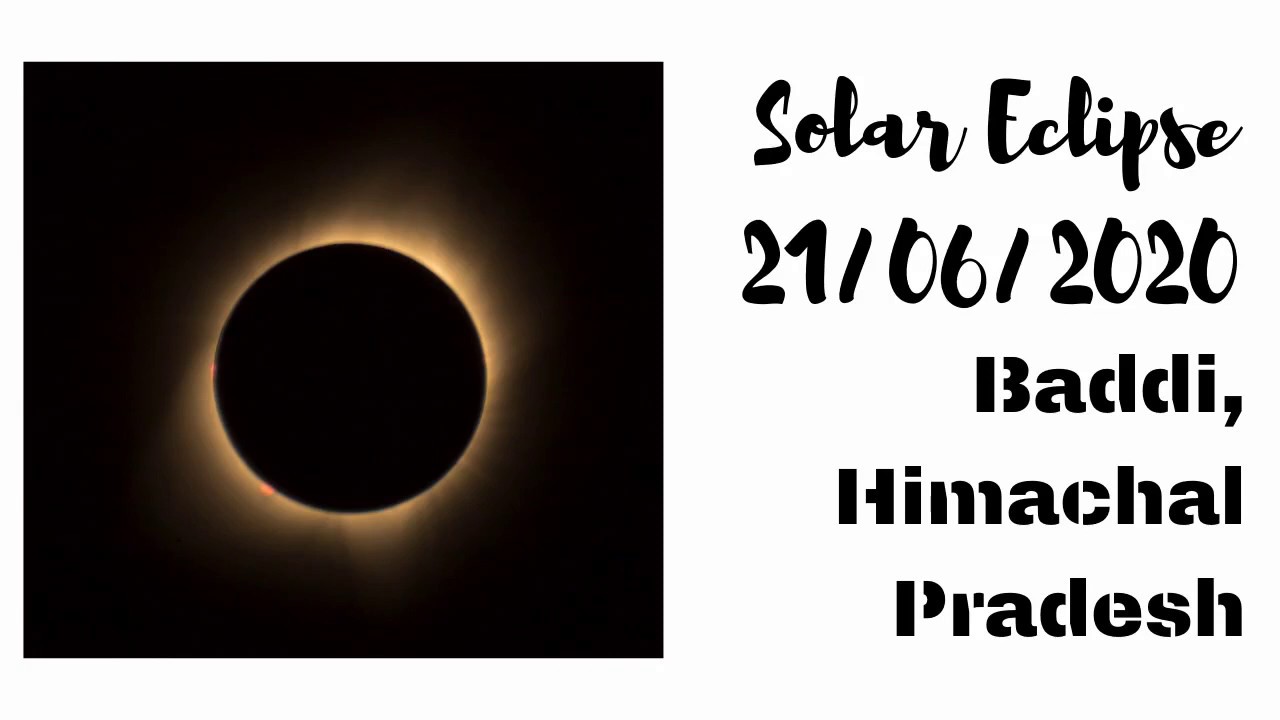 सूर्य ग्रहण | SOLAR ECLIPSE 2020 | TIME LAPSE - YouTube