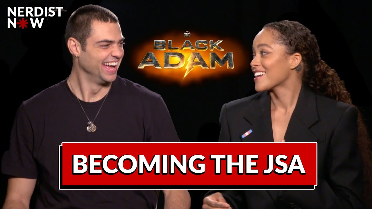 BLACK ADAM Cast Talk Atom Smasher, Cyclone, and Working with The Rock ...