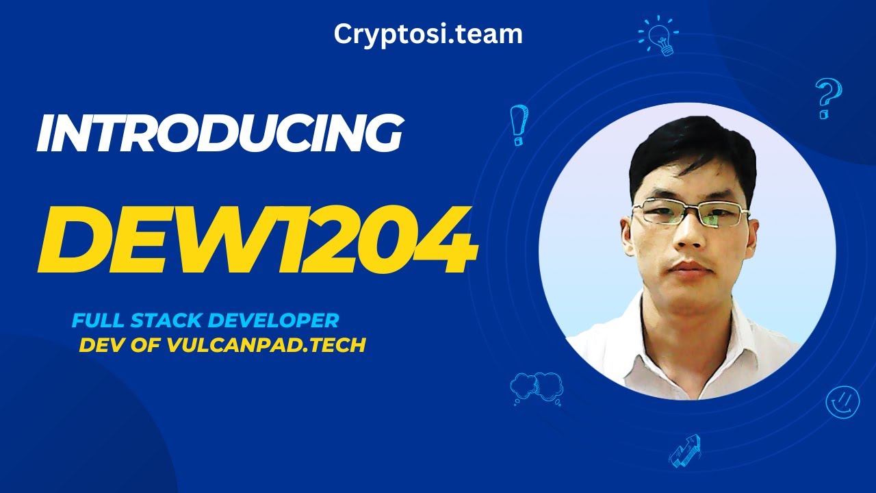 Meet the cryptosi team - 2. DEW1204 a full stack developer - YouTube