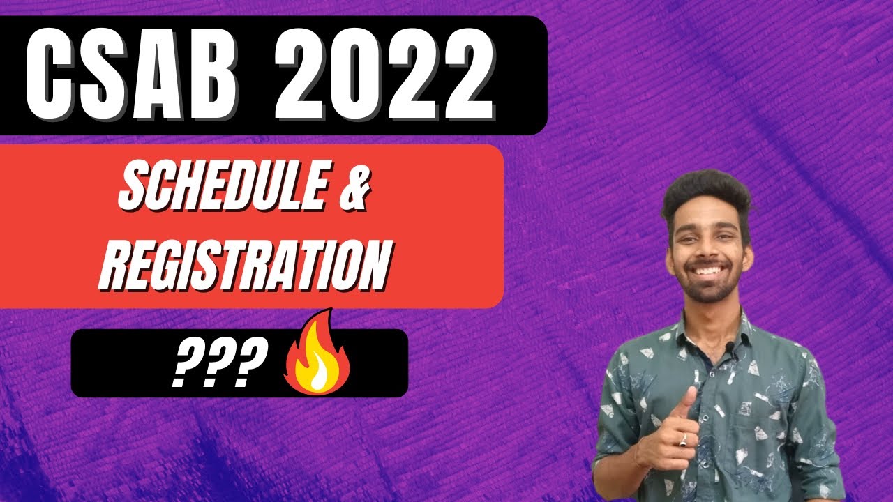 CSAB Counselling Schedule 2022 | Csab 2022 | CSAB Counseling Procedure ...