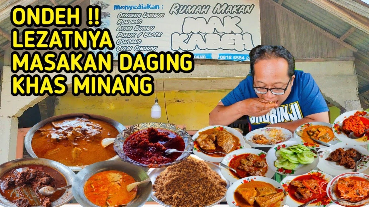 NIKMATNYA MASAKAN DAGING KHAS MINANG, Di Rumah Makan Mak Kabeh ...