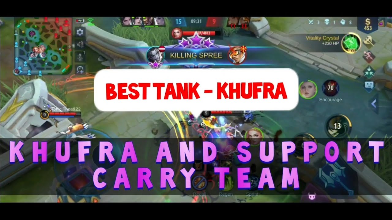 MOBILE LEGENDS: Tank and support carry team - YouTube