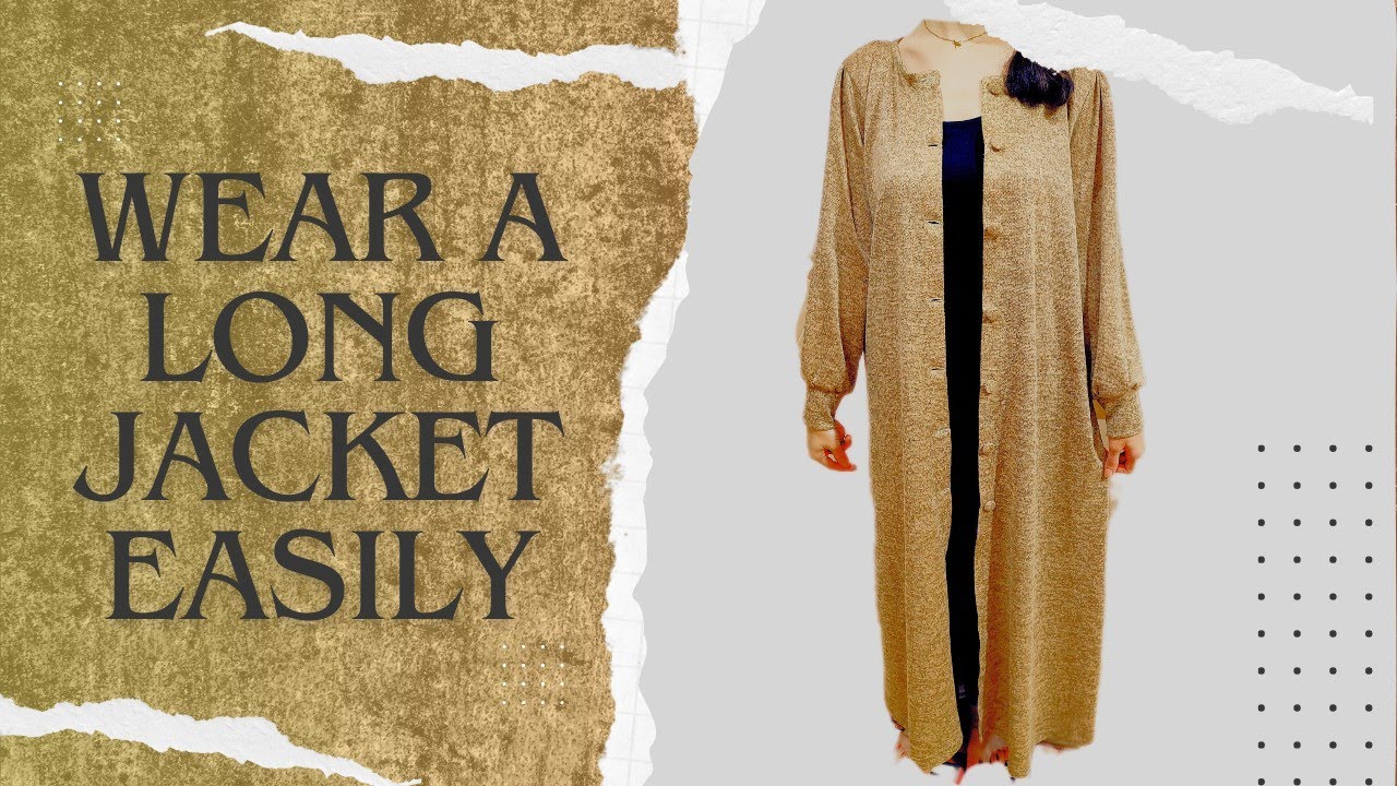 Quick and easy💥, sewing a long button down jacket has never been easier ...