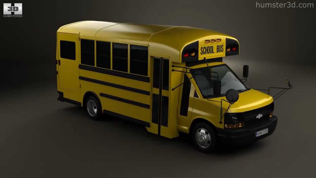 Thomas Minotour School Bus 2012 by 3D model store Humster3D.com - YouTube