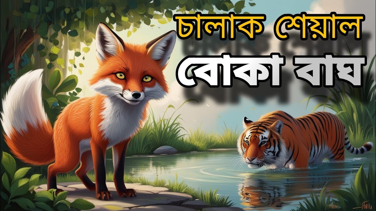 চালাক শেয়াল আর বোকা বাঘ The clever fox and the stupid tiger | kids ...