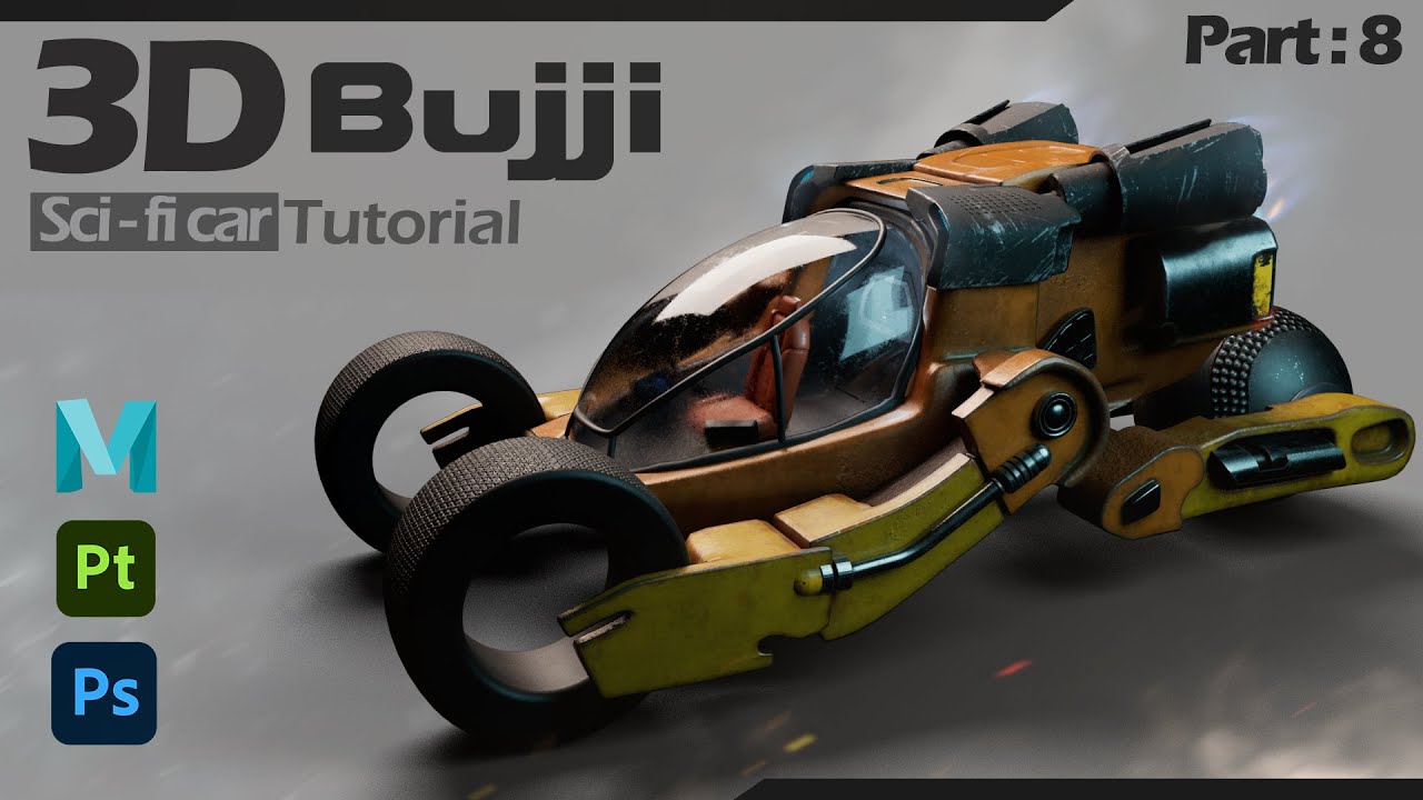 Bujji from "Kalki 2898AD" make in 3d Tutoria ( part 8 )#kalki2898ad # ...