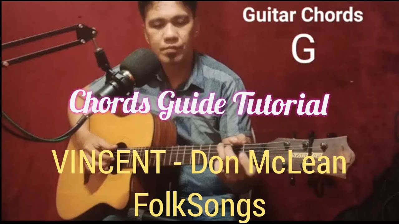 VINCENT - Chords tutorial and Cover FolkSong - YouTube