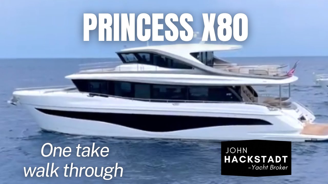 Princess X80 one take walk through yacht tour video. - YouTube