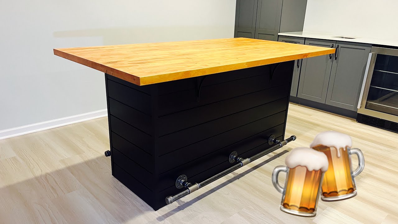Grab A Beverage And Watch Me Build A DIY Basement Bar/Table. CHEERS ...