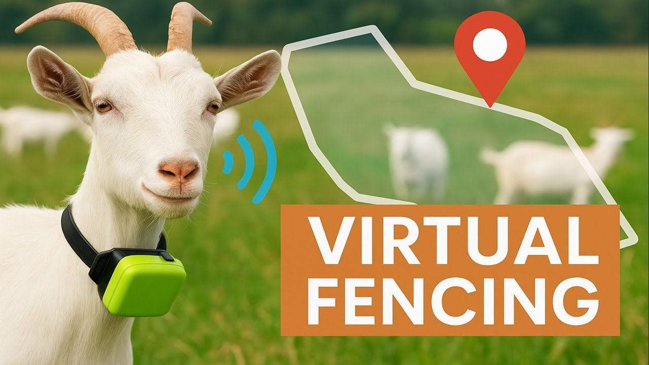 Virtual Fencing: GPS Collars for Easy Goat Grazing - YouTube