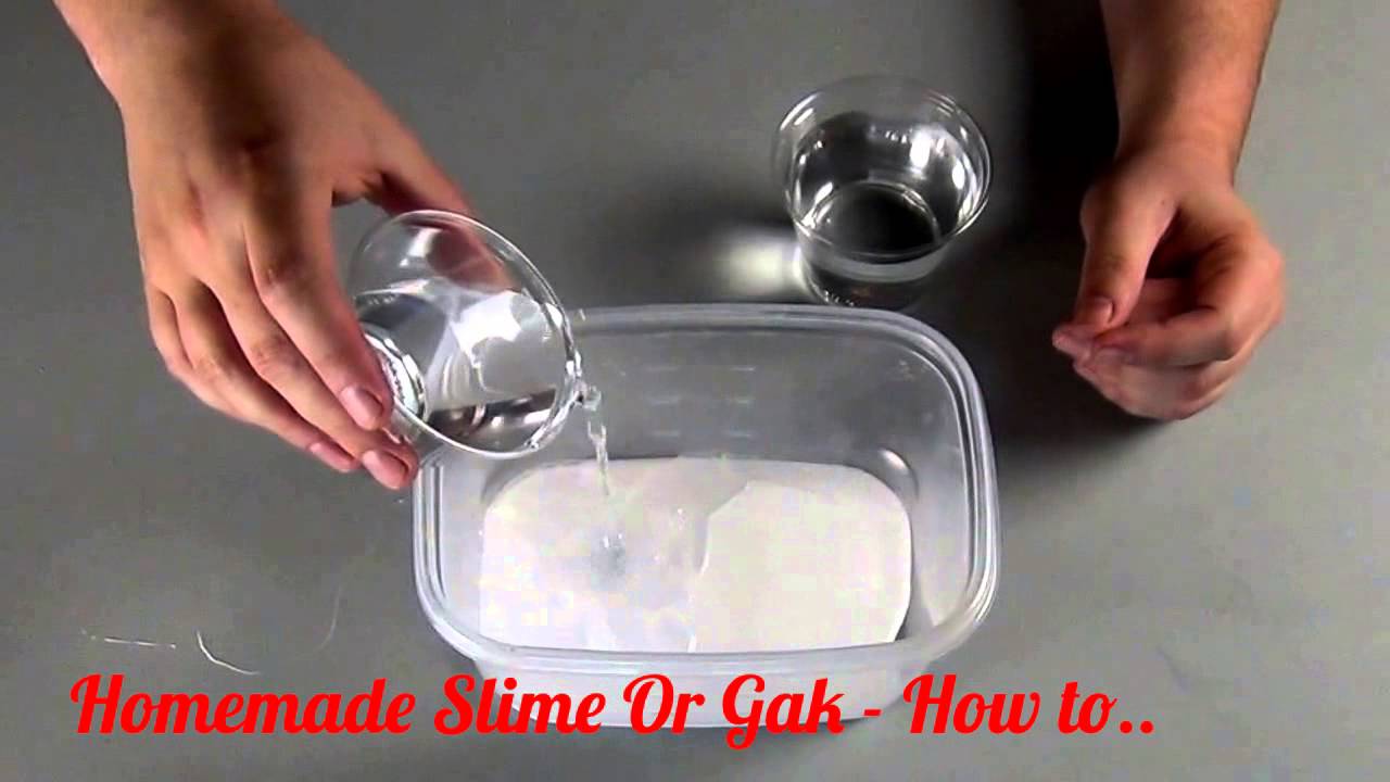 Homemade Slime Or Gak - How to.. - YouTube