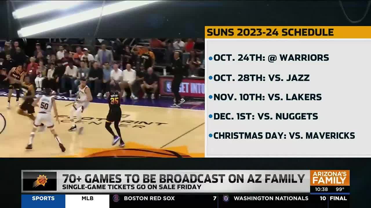 Phoenix Suns reveal full 2023-24 regular season schedule - YouTube
