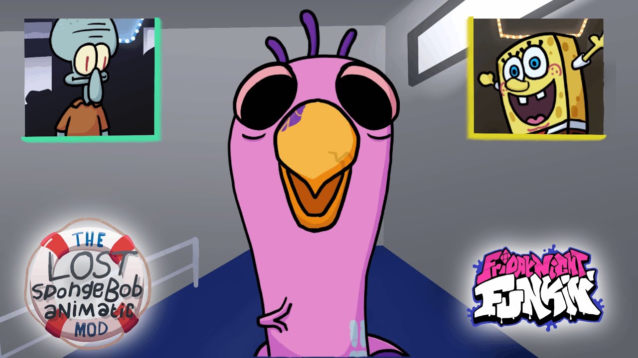 FNF: Spongebob & Squidward plays Garten of Banban // Song "Extra Scary ...