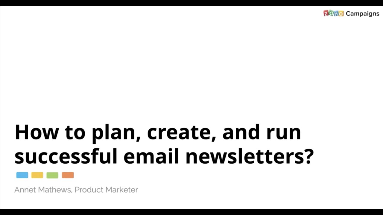 How to plan, create, and run successful email newsletters? - YouTube