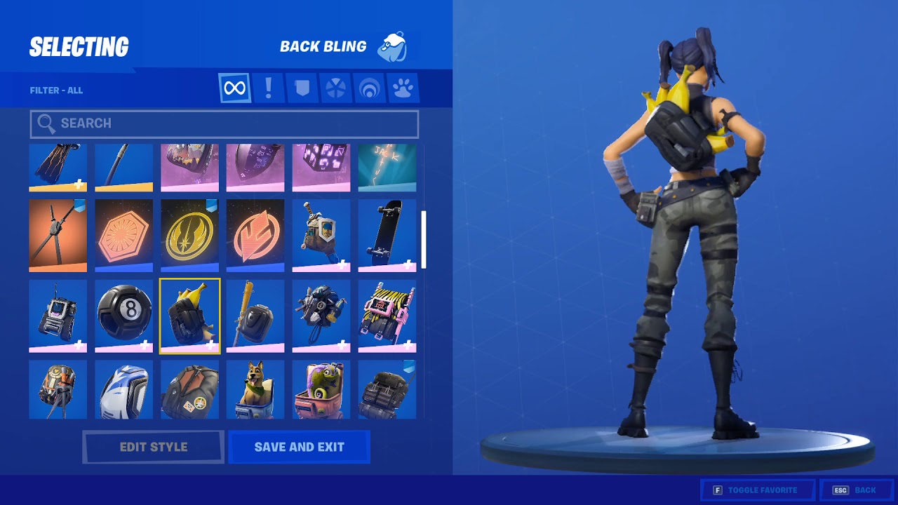 Locker Showcase (Skins,Pickaxes and Backlings) - YouTube