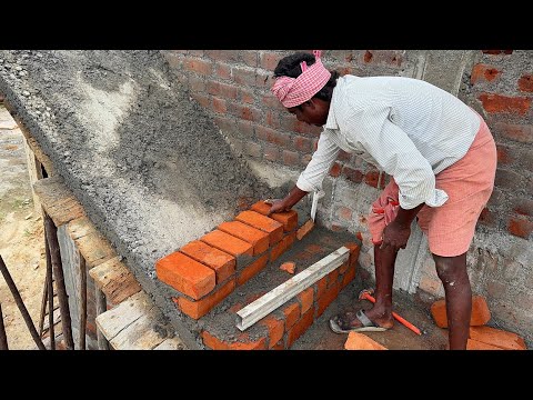 Our Stairs Technology _ OutDoor Staircase Build Accurately with Bricks | Stair Construction 