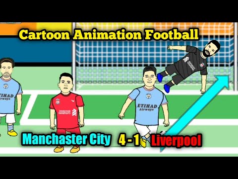 Manchester City Vs Liverpool | Highlights Premiere League Cartoon ...