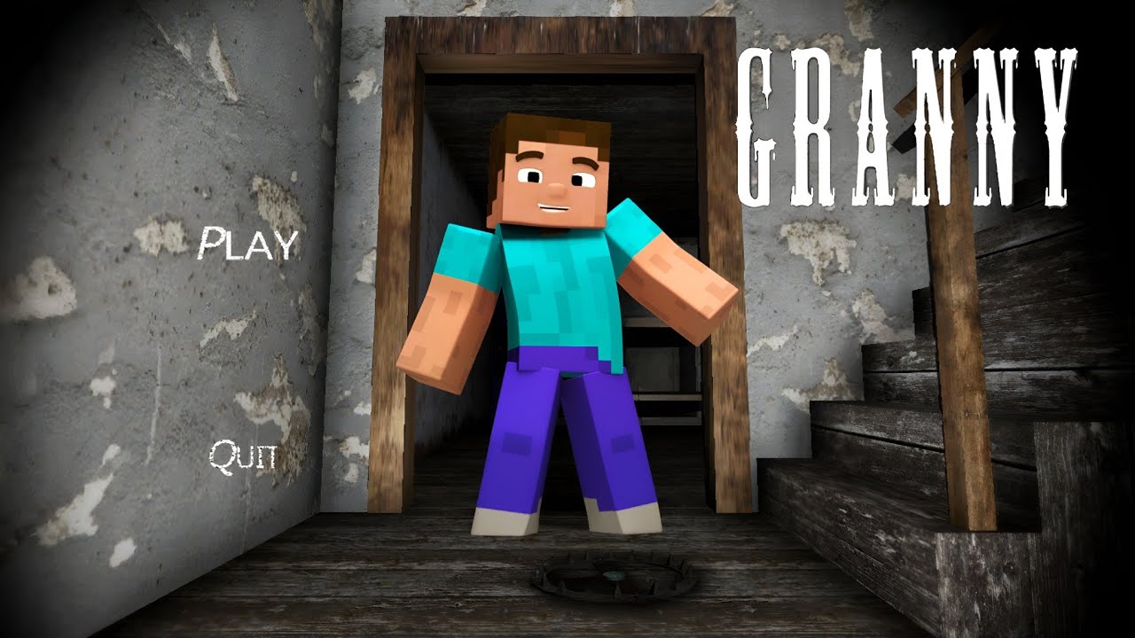 Granny Minecraft House | Granny Game Horror Escape Gameplay - YouTube