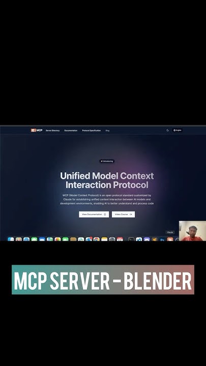 MCP server with blender - YouTube