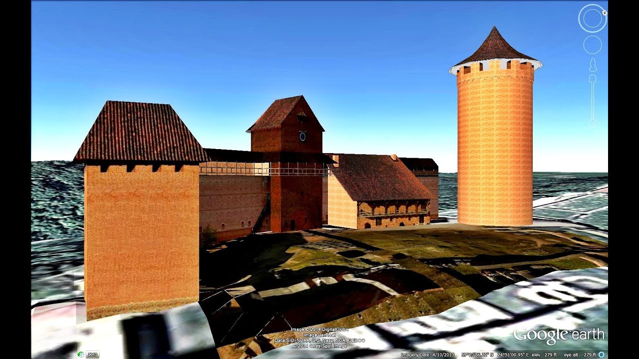 HISTORICAL PLACES OF LATVIA IN GOOGLE EARTH PART ONE ( 1/2 ) - YouTube