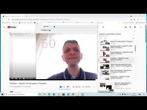 Python ve OpenCv Eğitimi Ders 14 - Trackbar kullanımı - YouTube