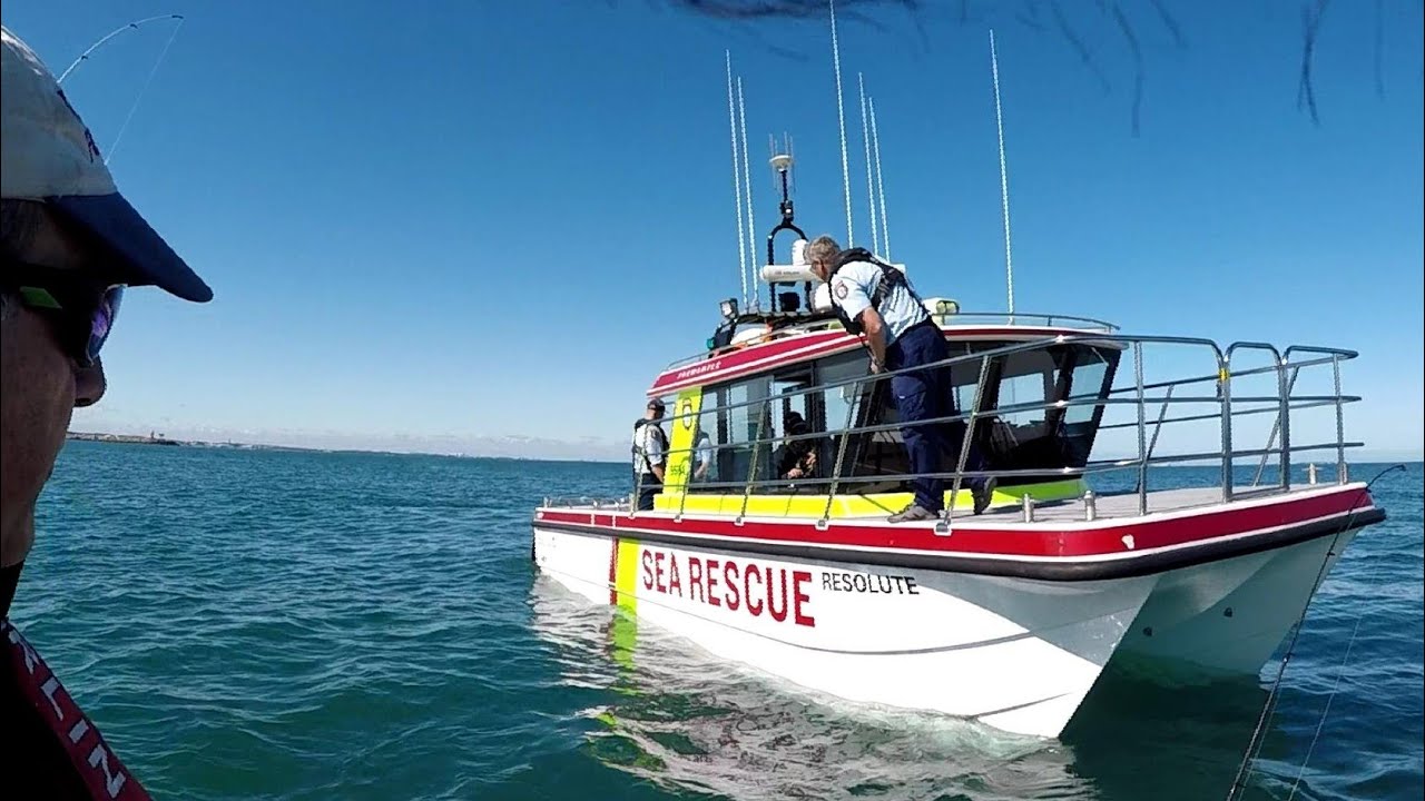 RESCUE AT SEA - SQUID FISHING TIPS - Catch and Cook - YouTube