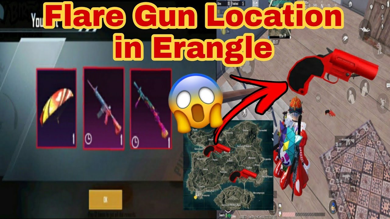 Secret Flare Gun Location in Erangle 🔥How to Complete Holi Bash Event 🔥 ...