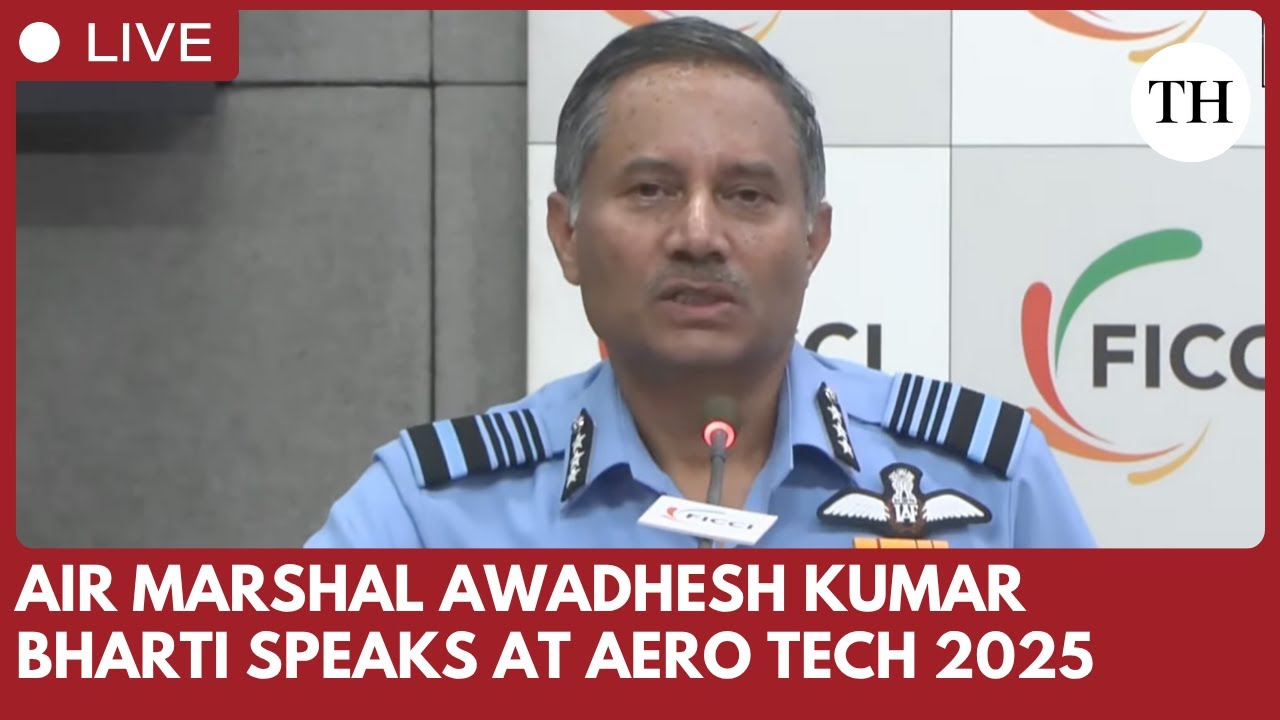 Air Marshal Awadhesh Kumar Bharti delivers remarks at ‘AERO TECH INDIA ...