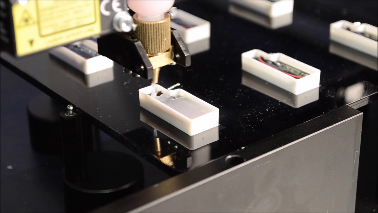FRITSCH SMT - Potting - Dispensing machine dispenseALL420 - YouTube