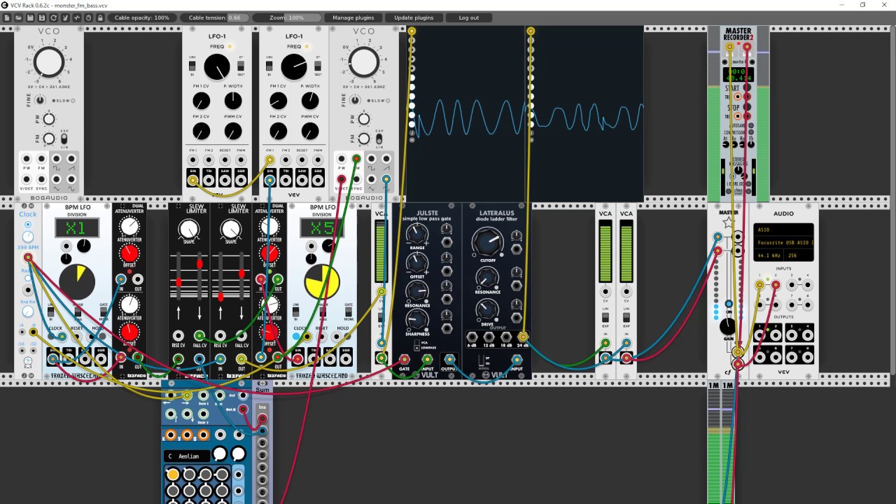 VCV Rack Patch - Monster FM Bass - YouTube