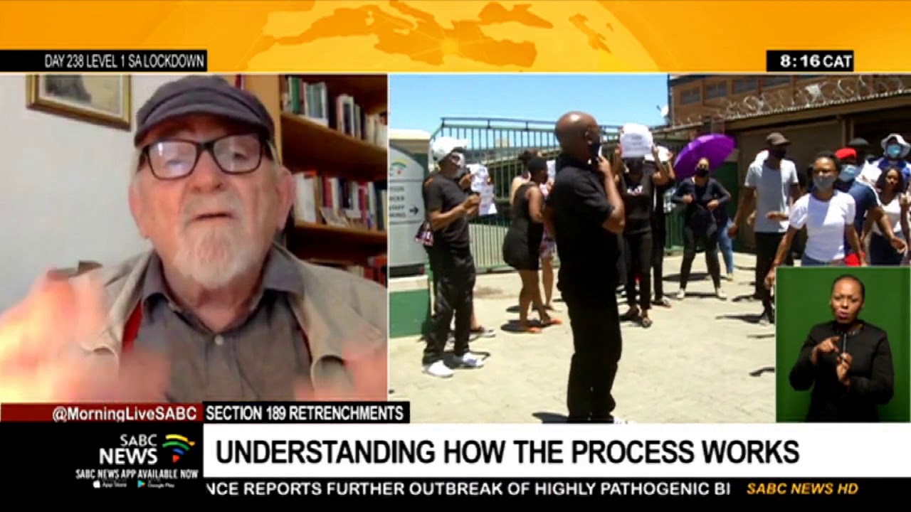 Discussing the Section 189 retrenchment process with Terry Bell - YouTube