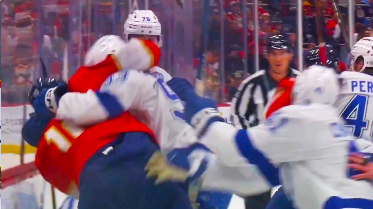 Fight After Dmitry Kulikov Hit on Gage Goncalves Greer, Lilleberg ...