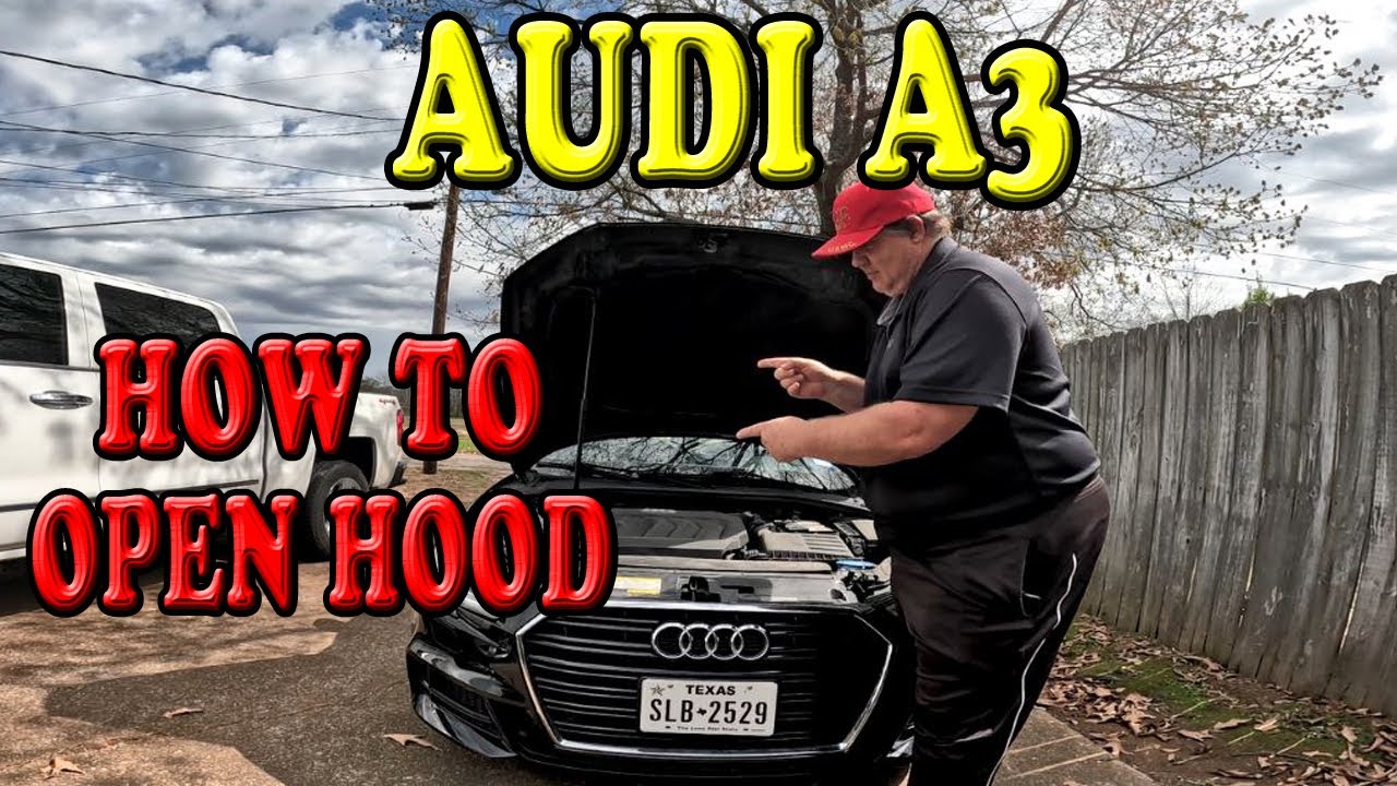 Audi A3 How to open the Hood - YouTube