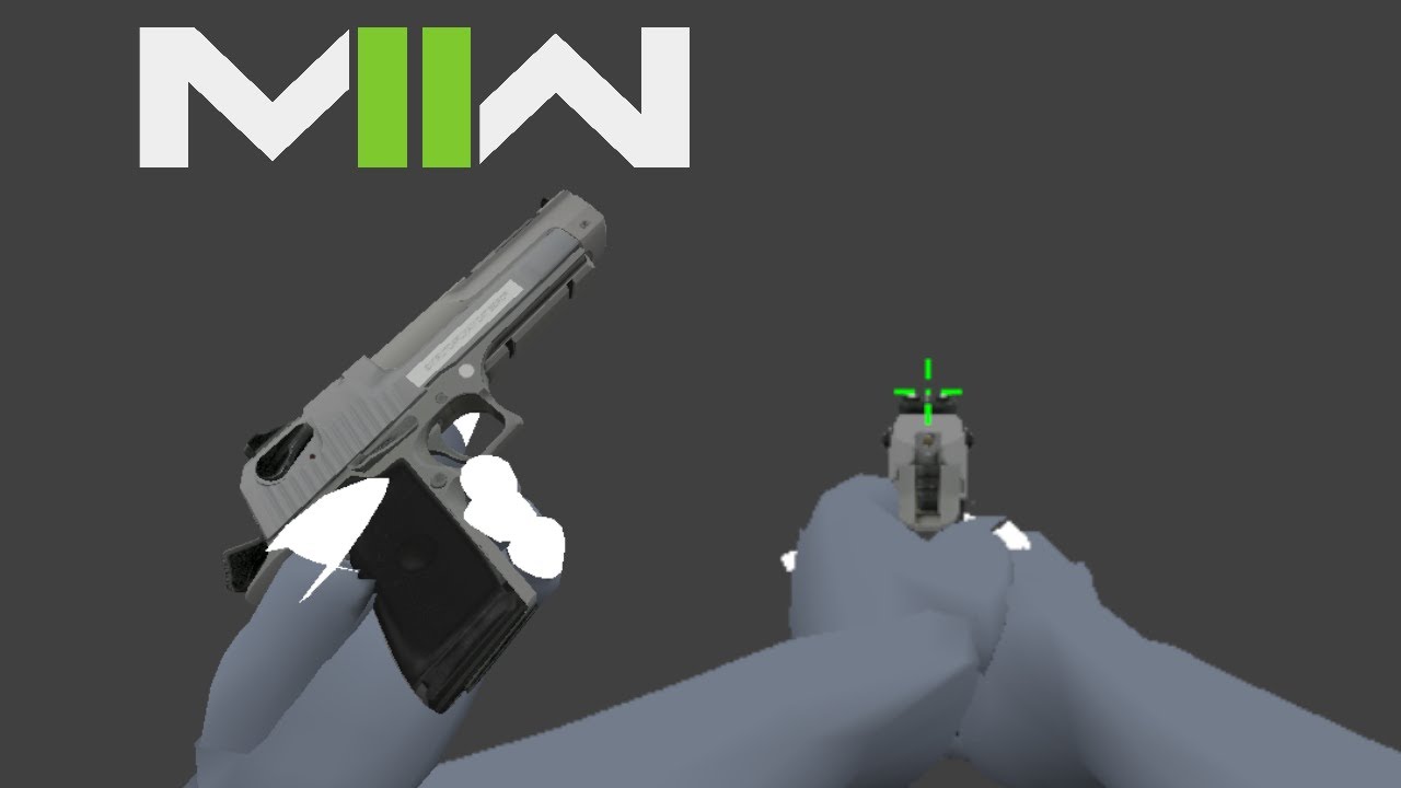 Cod Mw2 Port Deagle Iron Sight Youtube