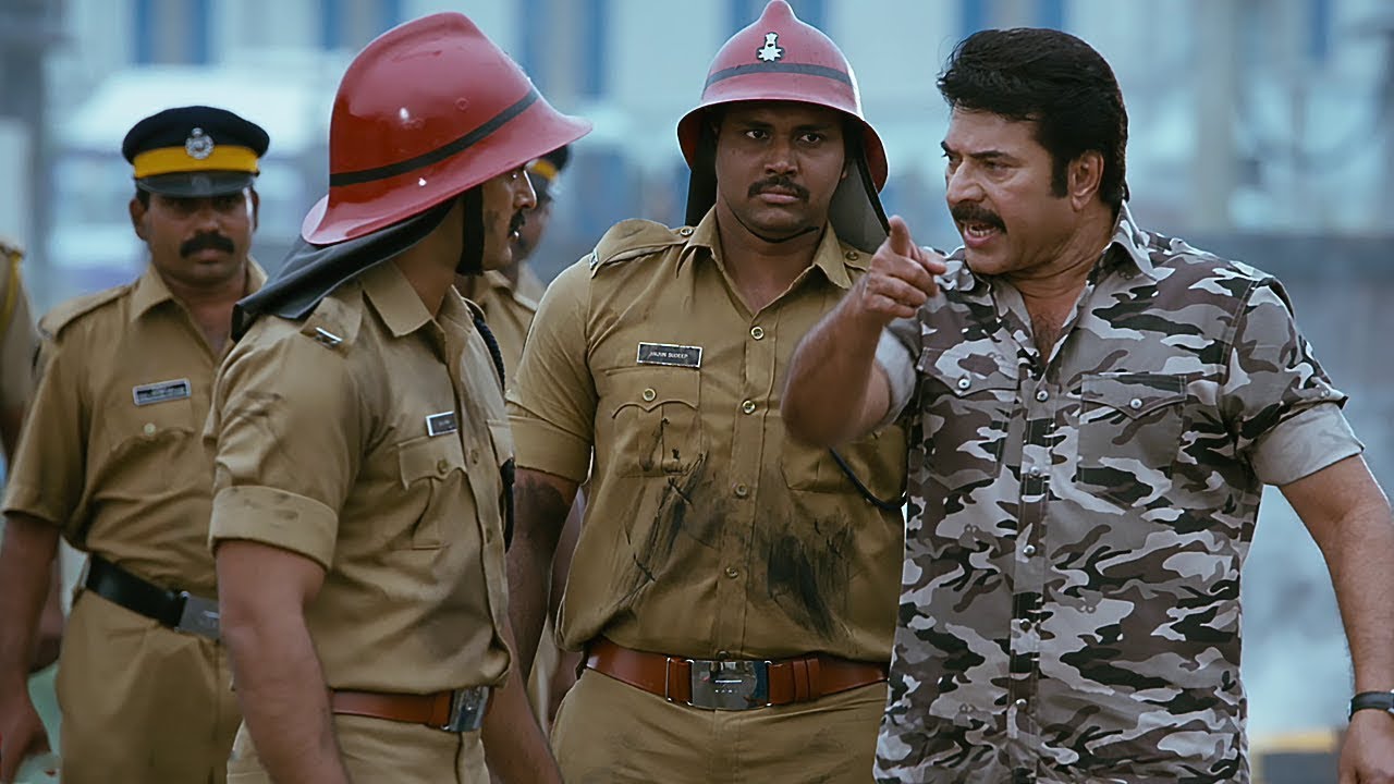 Tamil Action Scenes | Fire Man Movie Action Scenes | Mammootty Action ...