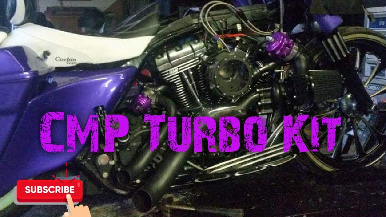 CMP TURBO KIT START UP ON A HARLEY ROADGLIDE - YouTube