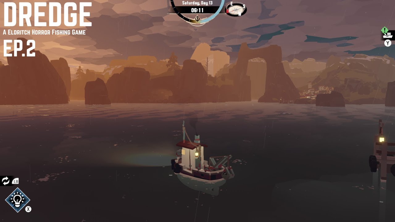 running from ghost ships and giant rays... (DREDGE Ep.2) - YouTube