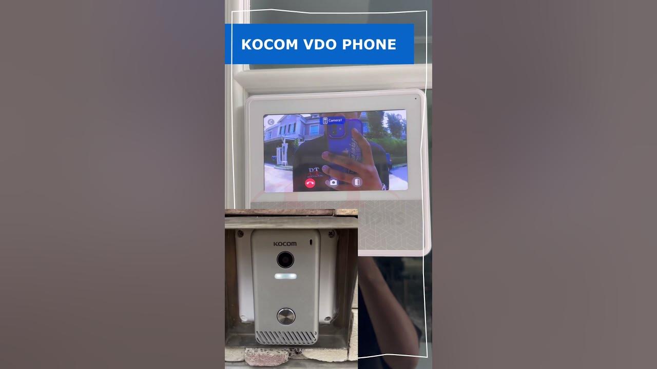 KOCOM VDO PHONE รุ่น จอ KCV-S701IPOE กริ่ง KC-S81MPOE #smarthome #intercom #vdophone #kocom ...