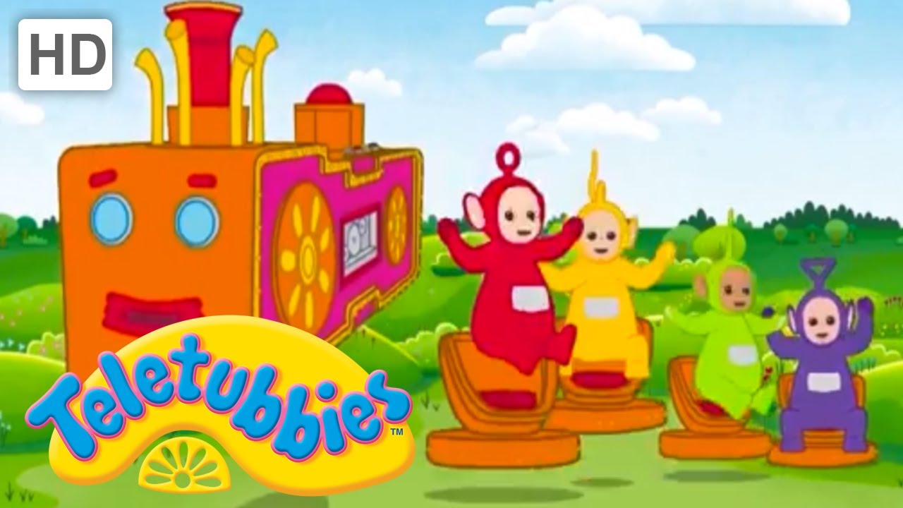 Teletubbies ★ Tubby Custard Train Goes Splat ★ Learn Nursery Rhymes for ...